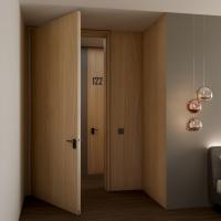 China Blast Door Bullet Resistant Door Finished Surface Well Sealed Solid Wood Interior Door for Apartment and Villa for sale