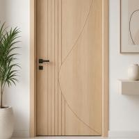 China Custom Painted Solid Wood Interior Doors and Wooden Interior Doors with Blast and Bullet Resistant and Well Sealed Features for sale