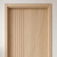 China Custom Painted Solid Wood Interior Doors and Wooden Interior Doors with Blast and Bullet Resistant and Well Sealed Features for sale