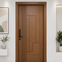 China Custom Painted Solid Wood Interior Doors and Wooden Interior Doors with Blast and Bullet Resistant and Well Sealed Features for sale