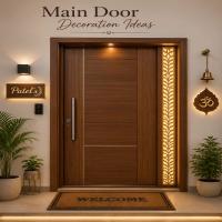 China Red Walnut Solid Wood Interior Door Custom Lacquer Painted for Whole House and Bedroom for sale
