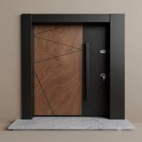 China Red Walnut Solid Wood Interior Door Custom Lacquer Painted for Whole House and Bedroom for sale