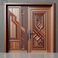 China Red Walnut Solid Wood Interior Door Custom Lacquer Painted for Whole House and Bedroom for sale