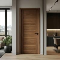 China CE Certified Bullet Resistant Well Sealed Solid Wood Interior Door for Modern Apartment and Villa Projects for sale