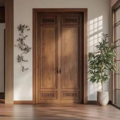 China Bullet Resistant Well Sealed Solid Wood Interior Door for Villa Apartment Residential House Project Daily Use for sale