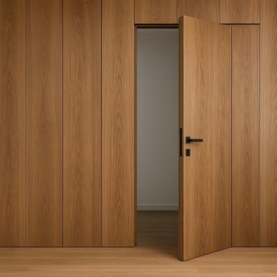 China Contemporary Solid Wood Interior Door for Elegant Homes and Bedroom Spaces, a Premium Wooden Interior Door Solution for sale