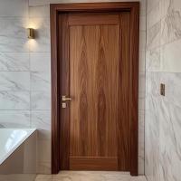 China Slim Frame Well Sealed Modern Solid Wood Interior Door for Apartment Bedroom and Residential Projects for sale