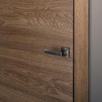 China Slim Frame Well Sealed Modern Solid Wood Interior Door for Apartment Bedroom and Residential Projects for sale