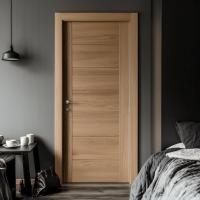 China Simple Style Contemporary Solid Wood Interior Door for Modern Homes and Wooden Interior Door Projects for sale