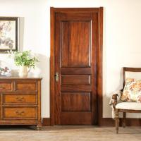 China Flush Design Modern Solid Wood Interior Door for High End Home Decoration and Wooden Interior Door Projects for sale