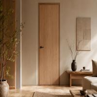China Flush Design Modern Solid Wood Interior Door for High End Home Decoration and Wooden Interior Door Projects for sale
