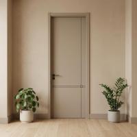 China Simple Design Solid Wood Interior Door for Modern Residential Applications with Customizable Size for sale