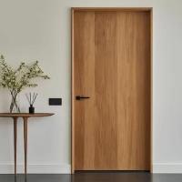 China Simple Design Solid Wood Interior Door for Modern Residential Applications with Customizable Size for sale
