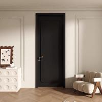 China Contemporary Well Sealed Solid Wood Interior Door with Customizable Size for Modern Homes and Wooden Interior Door Projects for sale