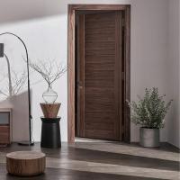 China Contemporary Well Sealed Solid Wood Interior Door with Customizable Size for Modern Homes and Wooden Interior Door Projects for sale