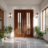 China Blast-Resistant Bullet-Resistant Custom Design Solid Wood Interior Door for Luxury Villa Projects for sale
