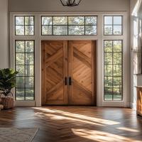 China Blast-Resistant Bullet-Resistant Custom Design Solid Wood Interior Door for Luxury Villa Projects for sale