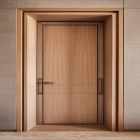 China Blast Door Bullet Resistant Solid Wood Interior Door Well Sealed Push and Pull Wooden Interior Door for sale