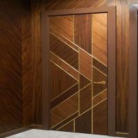 China Modern Flush Solid Wood Interior Doors for Contemporary Interior Design, Custom Solid Wood Internal Doors and Wooden Interior Doors for sale