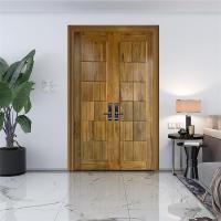 China Well Sealed Blast Door Bullet Resistant Custom Front Door Solid Wood Entry Door for Luxury Villa Main Entrance for sale