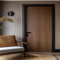 China Premium Contemporary Solid Wood Front Door and Solid Wood Entrance Door for Modern Residential Projects for sale