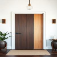 China Modern Blast Door Bullet Resistant Solid Wood Interior Door with Premium Natural Wood Finish for sale