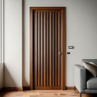 China Modern Blast Door Bullet Resistant Solid Wood Interior Door with Premium Natural Wood Finish for sale