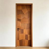 China Modern Blast Door Bullet Resistant Solid Wood Interior Door with Premium Natural Wood Finish for sale