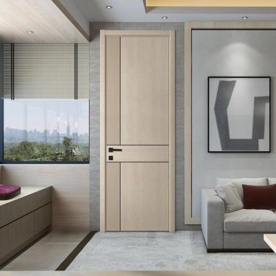 China European Style Modern Solid Wood Entry Door for Residential Projects and Wooden Exterior Door Applications for sale