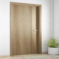 China European Style Modern Solid Wood Entry Door for Residential Projects and Wooden Exterior Door Applications for sale
