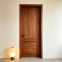 China European Style Modern Solid Wood Entry Door for Residential Projects and Wooden Exterior Door Applications for sale
