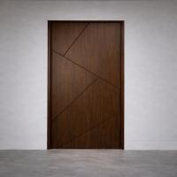 China European Style Modern Solid Wood Entry Door for Residential Projects and Wooden Exterior Door Applications for sale