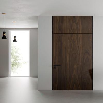 China Wholesale Custom Entrance Solid Wood Front Door for Villa and House Builders Solid Wood Entrance Door for sale