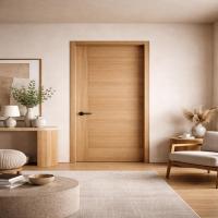 China Custom Wooden Solid Wood Door and Wooden Entry Door for Modern House Construction Projects for sale