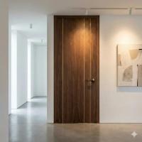 China Custom Wooden Solid Wood Door and Wooden Entry Door for Modern House Construction Projects for sale