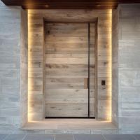 China Modern Blast Door Bullet Resistant Solid Wood Door for Residential Development Projects and Wooden Front Door Applications for sale