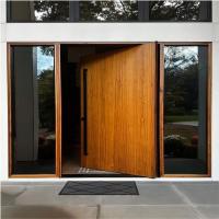 China Modern Solid Wood Entrance Door and Solid Wood Entry Door for Residential Construction Projects for sale
