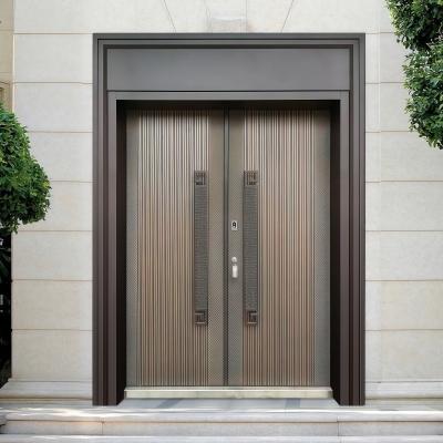 China Class A Security Grade Steel Security Door with 95 mm Door Leaf Thickness and 3Hr Fire Rating Exterior Steel Entry Door for sale
