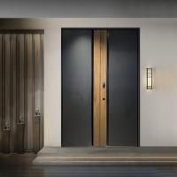 China Class A Security Grade Steel Security Door with 95 mm Door Leaf Thickness and 3Hr Fire Rating Exterior Steel Entry Door for sale