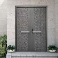 China Modern Luxury Armored Security Door with Smart Fingerprint Lock and Soundproof Core for Front Entrance Steel Entry Door for sale