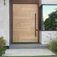 China Blast Door Bullet Resistant Solid Wood Double Door and Well Sealed Solid Wood Entrance Door with Push and Pull Opening for Villa Projects for sale
