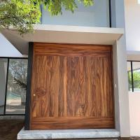 China Blast Door Bullet Resistant Solid Wood Double Door and Well Sealed Solid Wood Entrance Door with Push and Pull Opening for Villa Projects for sale