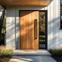 China Blast Door Bullet Resistant Solid Wood Double Door and Well Sealed Solid Wood Entrance Door with Push and Pull Opening for Villa Projects for sale