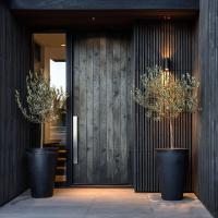 China Blast Door Bullet Resistant Solid Wood Double Door and Well Sealed Solid Wood Entrance Door with Push and Pull Opening for Villa Projects for sale