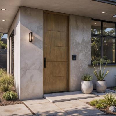 China Designer Contemporary Building Entrance Solid Wood Interior Door and Solid Wood Internal Door for sale