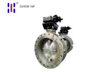 China PN16 Triple Eccentric Butterfly Valve PN16 with Flange Interface for sale