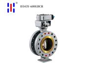 China 600LB Flanged Hard-Seal Triple-Eccentric Butterfly Valve WCB Body 316 Seal 2-100 Inch for sale