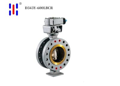 China 600LB Flanged Hard-Seal Triple-Eccentric Butterfly Valve WCB Body 316 Seal 2-100 Inch for sale