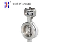 China DN100 PN16 Flanged Stainless Steel Triple Offset Butterfly Valve 304 API 609 for sale