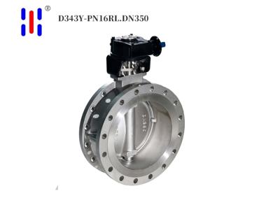 China 316 Stainless Steel Flanged PN16 DN350 Triple Offset Butterfly Valve API609 for sale